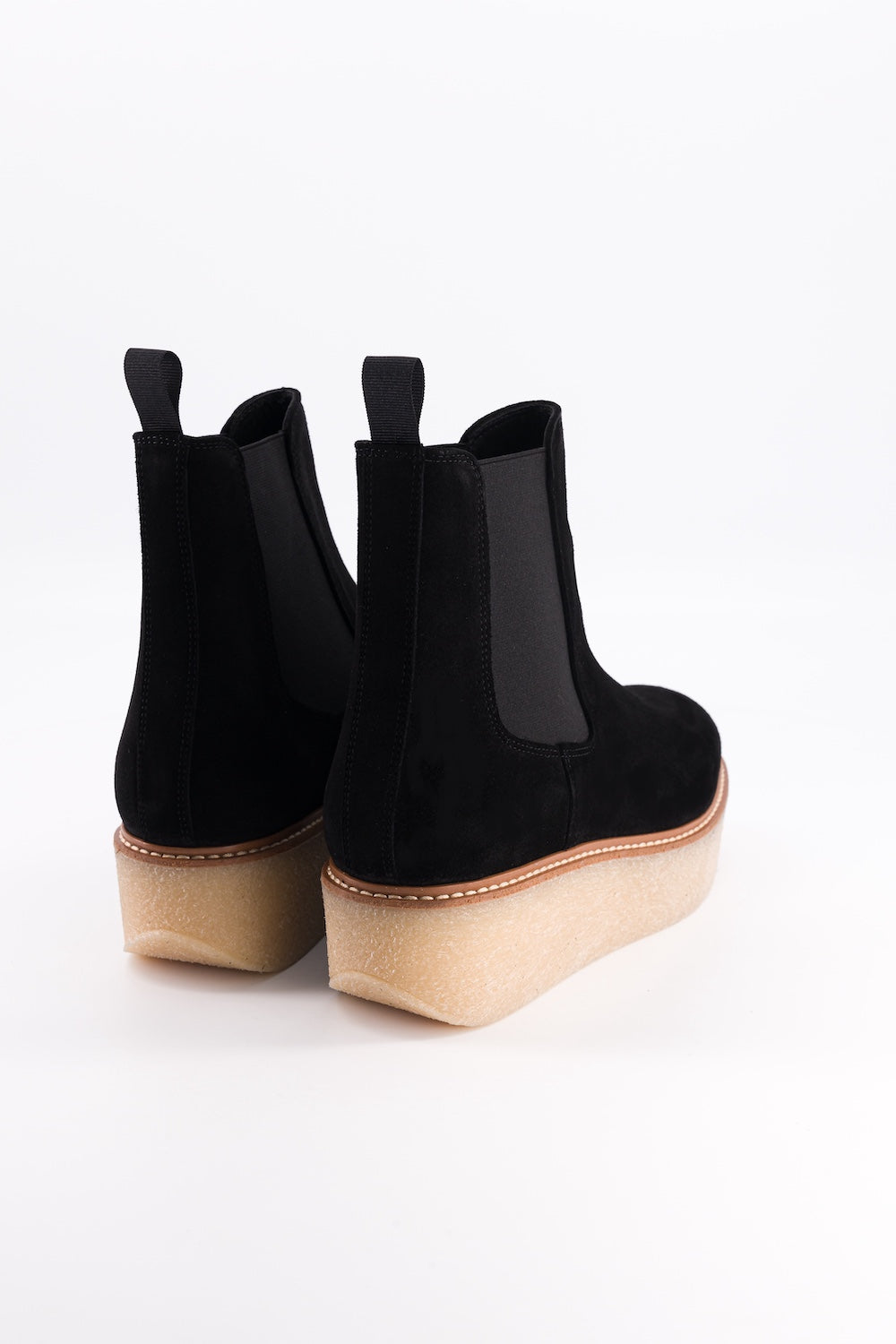 pooky - chelsea boots daim noir – AnneBlum